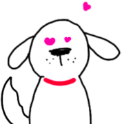 Puru Puru moving white dog | Yabe-LINE貼圖代購 | 台灣No.1，最便宜高效率的代購網