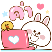 BROWN & FRIENDS : Cony Working Day | Yabe-LINE貼圖代購 | 台灣No.1，最便宜高效率的代購網