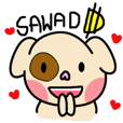 Jingjai & Sandee Daily Life – LINE stickers | LINE STORE