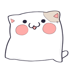 PIRO the cat pillow - LINE スタンプ | LINE STORE
