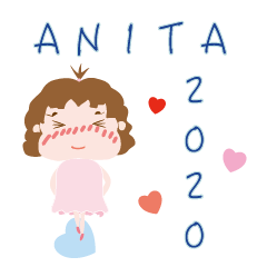 Cute Anita Love – LINE stickers | LINE STORE
