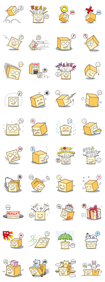 Mr.cube simple Sticker • Rumors City