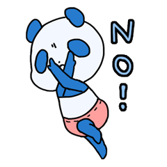 No Panda - Stiker LINE | LINE STORE