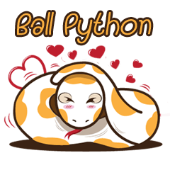 Albino Ball Python – LINE stickers | LINE STORE