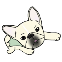 Batchie The Frenchie - Stiker LINE | LINE STORE