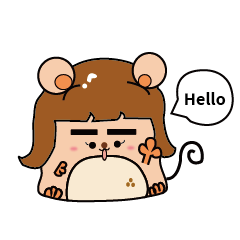 Little mouse say Hi - LINE スタンプ | LINE STORE