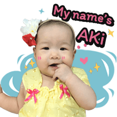 My name's AKI – Stickers LINE | LINE STORE