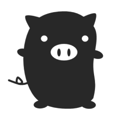 Black Pig's Stickers - Stiker LINE | LINE STORE
