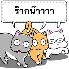Cats Gang Meow Meow [The message] – LINE stickers | LINE STORE