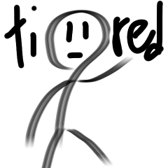 I am tireddd - Stiker LINE | LINE STORE