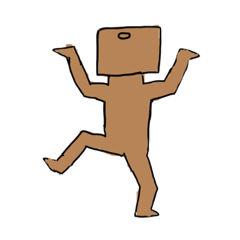 So Cute Mr. Cardboard - Stiker LINE | LINE STORE