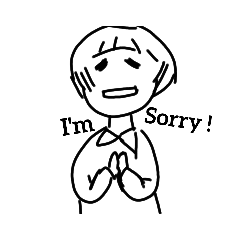 Laki-laki minta maaf - Stiker LINE | LINE STORE