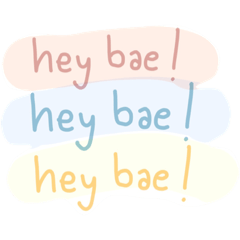 Hey bae ! – LINE stickers | LINE STORE