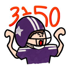 purple footballer - Stiker LINE | LINE STORE