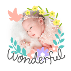 azure lovely baby - Stiker LINE | LINE STORE