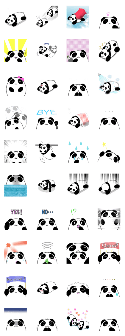 Circle Fat Panda Stickers! • Rumors City