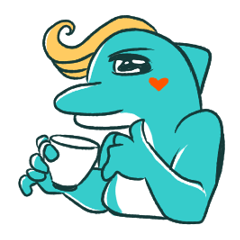 Mr.Dolphin – สติกเกอร์ LINE | LINE STORE