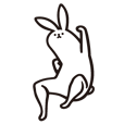 rabbit with beautiful legs – LINE stickers | LINE STORE