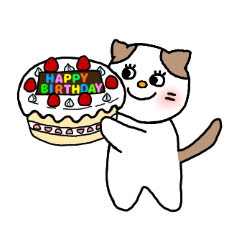 Mii-chan the cat stamp – LINE stickers | LINE STORE