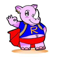 Richie - A super rhino (V.1-THAI) - Stiker LINE | LINE STORE