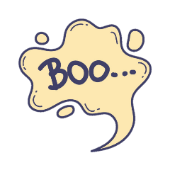 Boo bubbles 01 – LINE貼圖 | LINE STORE