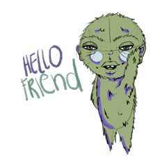 fluffy alien friends – LINE stickers | LINE STORE