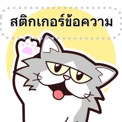Cat's message sticker (TH) – LINE stickers | LINE STORE