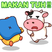 Momo Cow : Gokil Pack – LINE stickers | LINE STORE