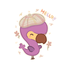 Purple Dodo sticker – LINE stickers | LINE STORE
