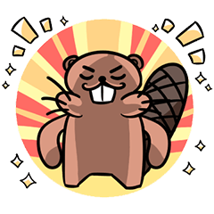 Nong Beaver Mischievous – LINE stickers | LINE STORE