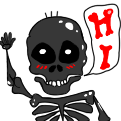 Skull Haha – Stickers LINE | LINE STORE