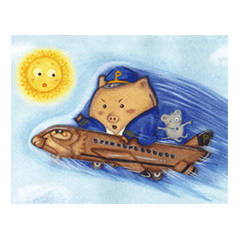 Pico Pig and Mike Mouse - Stiker LINE | LINE STORE