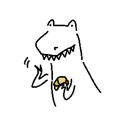 Beatrix the T-Rex – LINE stickers | LINE STORE