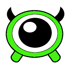 Green Big Eye - Stiker LINE | LINE STORE