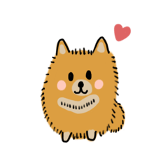 Lucky the pom pom dog – LINE stickers | LINE STORE