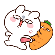 Moose the Rabbit: Emotional Life – LINE stickers | LINE STORE