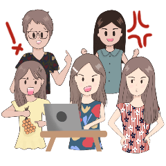 Harsh employee (when we WFH) – LINE stickers | LINE STORE