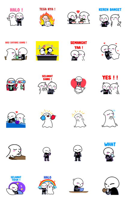 Sticker Line Moon Special Edition