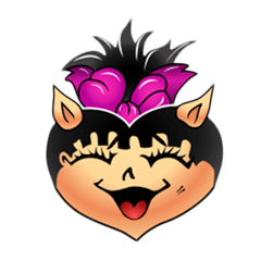 Adopt a Biggles Giggle Girl - I'm Grub - Stiker LINE | LINE STORE