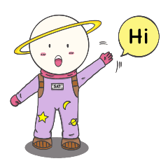 Saturn man.eng – LINE stickers | LINE STORE