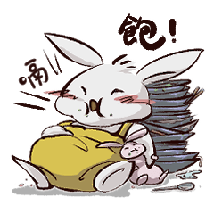 Bun Bun rabbit and Pinky bunny – สติกเกอร์ LINE | LINE STORE