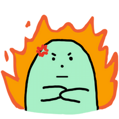 A Deadpan Face Green Bean – LINE stickers | LINE STORE