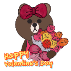 Brown & friend Choco happy weekend | Yabe-LINE貼圖代購 | 台灣No.1，最便宜高效率的代購網