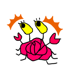 rose crab - LINE スタンプ | LINE STORE