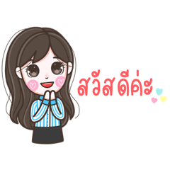 Smile girl_20220428211302 – LINE stickers | LINE STORE