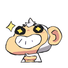 White monkey Chimpo Pack #02 | Yabe-LINE貼圖代購 | 台灣No.1，最便宜高效率的代購網