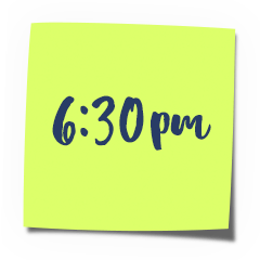 Stick-it Note (Timestamp) Post-it style - Stiker LINE | LINE STORE