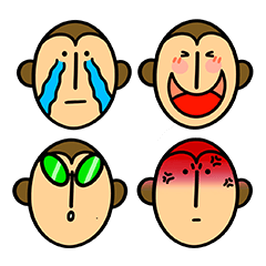 Mr. kim monkey - LINE スタンプ | LINE STORE