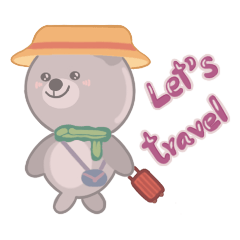 Tiny Tiko - Gray Bear - LINE スタンプ | LINE STORE