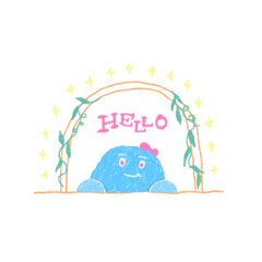 boo be dub be BLUE – LINE stickers | LINE STORE